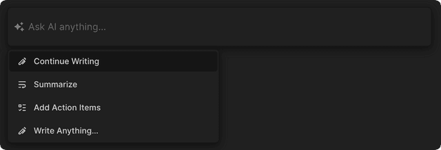 BlockNote - Custom AI Commands