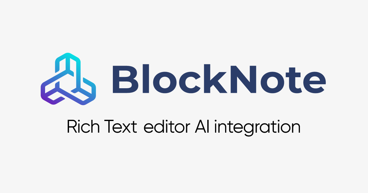 BlockNote - Rich Text editor AI integration
